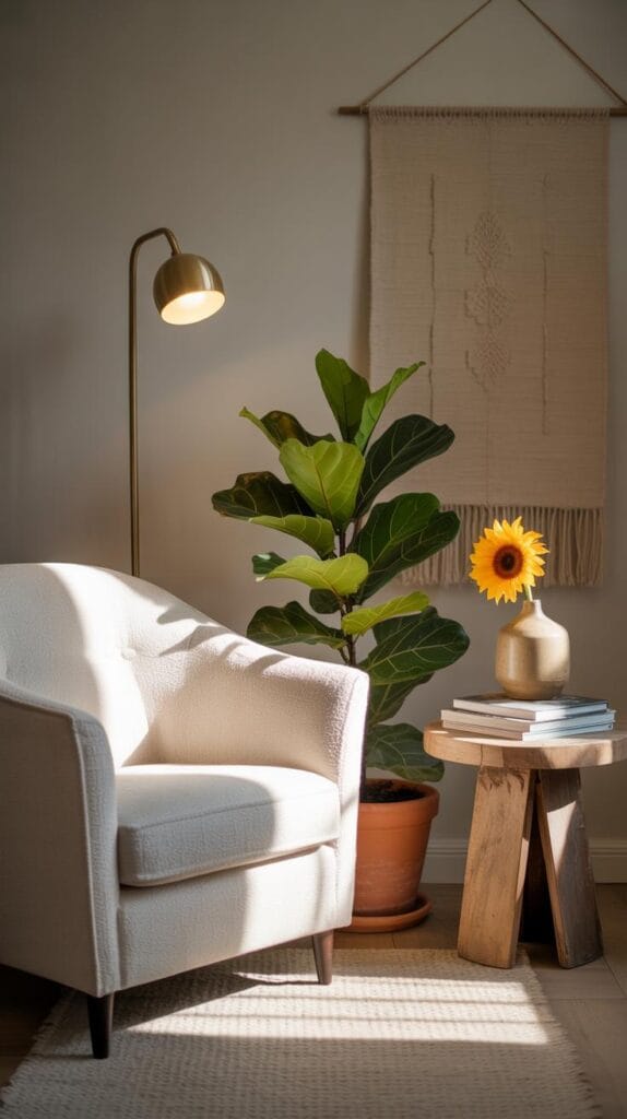 Living room corner decor ideas for a cozy artistic space – Hello Homey!