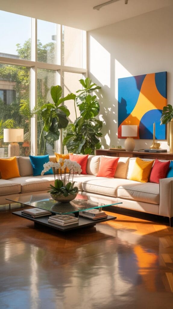Large Living Room Layout With Perfect Furniture Arrangement For ...